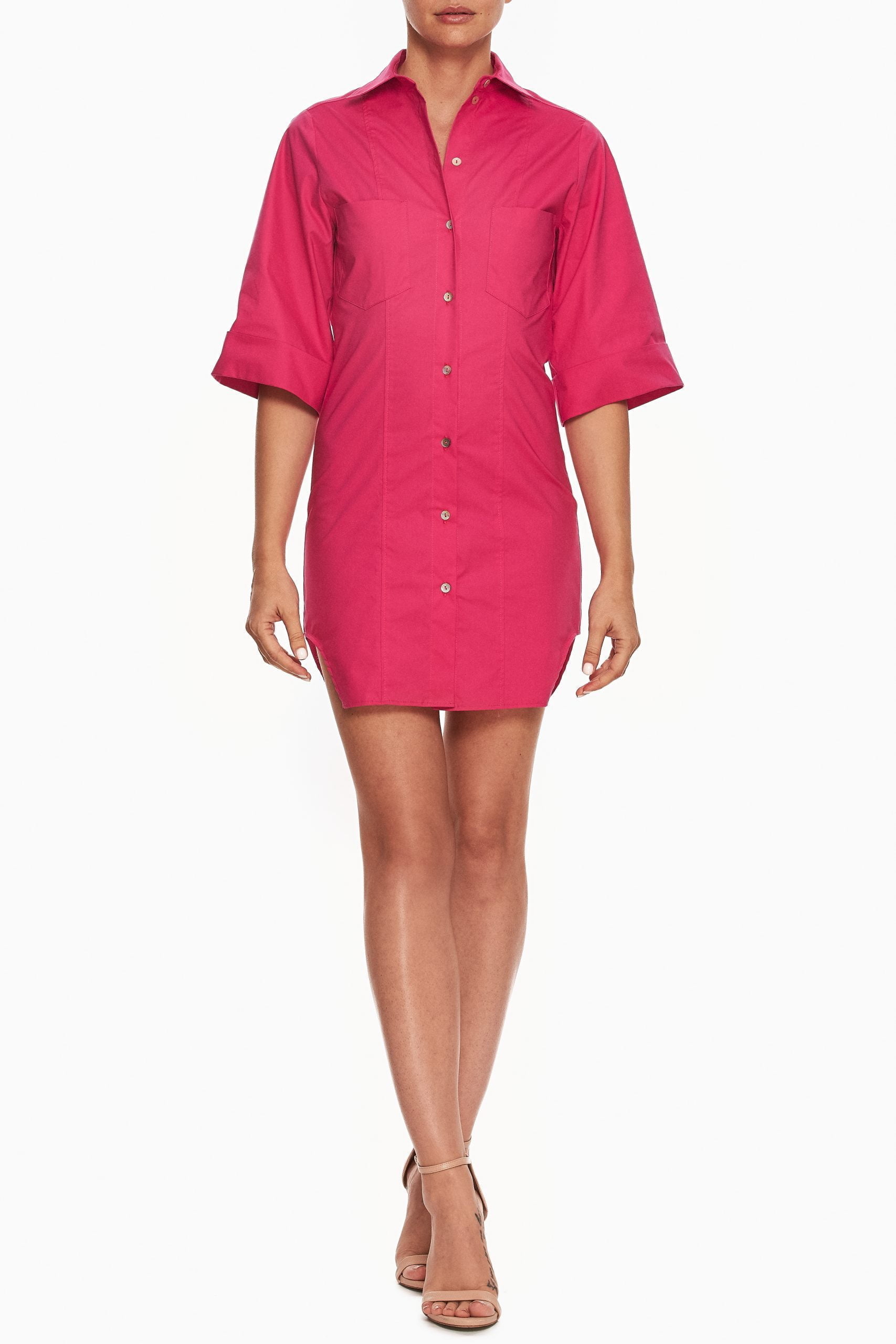 FUCHSIA SUGAR COUGAR OVERSIZED SHIRT Ioana GRAMA SHOP